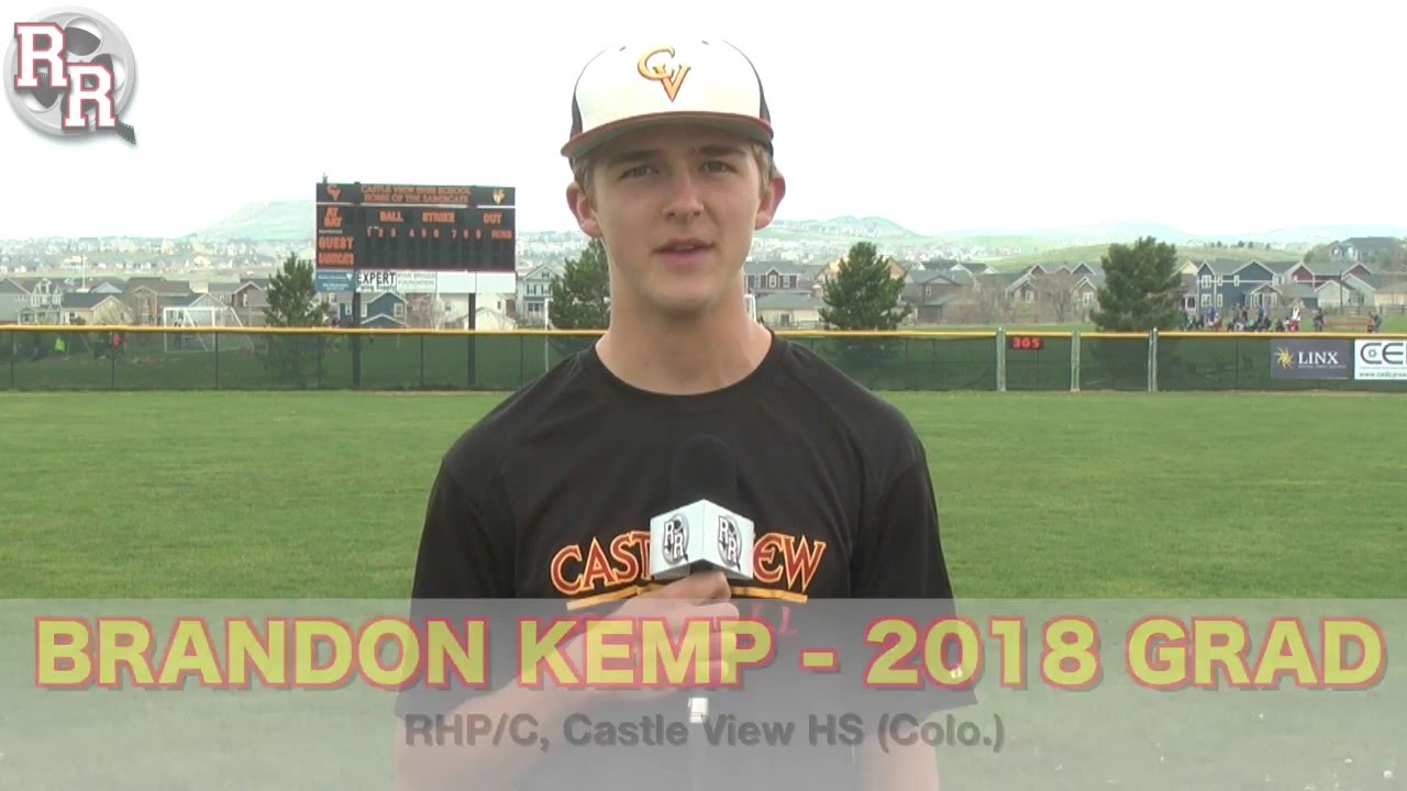 Brandon Kemp - C/RHP, 2018 Graduate (2016 Skills Video) - YouTube