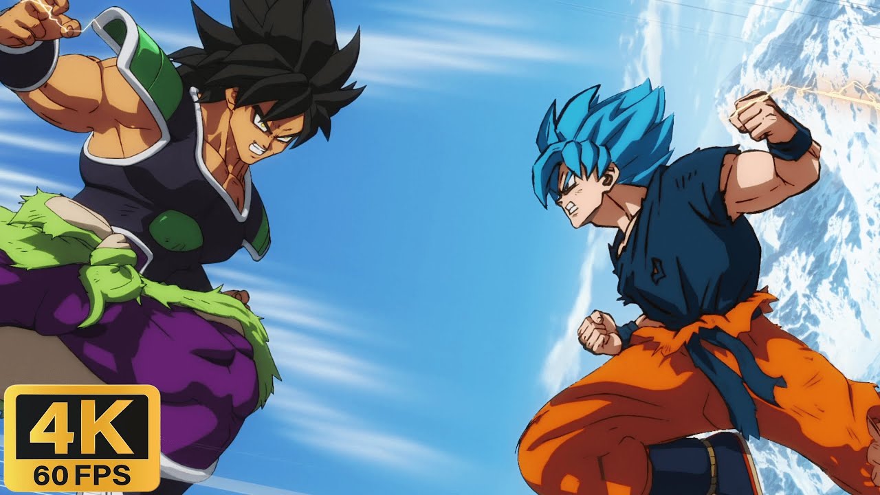 Goku Turns Super Saiyan Blue | Dragon Ball Super: Broly [4K 60FPS ...