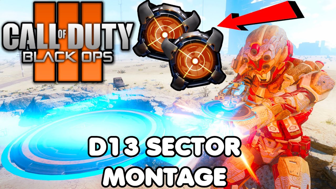 COD BLACK OPS 3 D13 SECTOR ( DISC GUN ) CROSSMAP / LONG SHOT MONTAGE ...