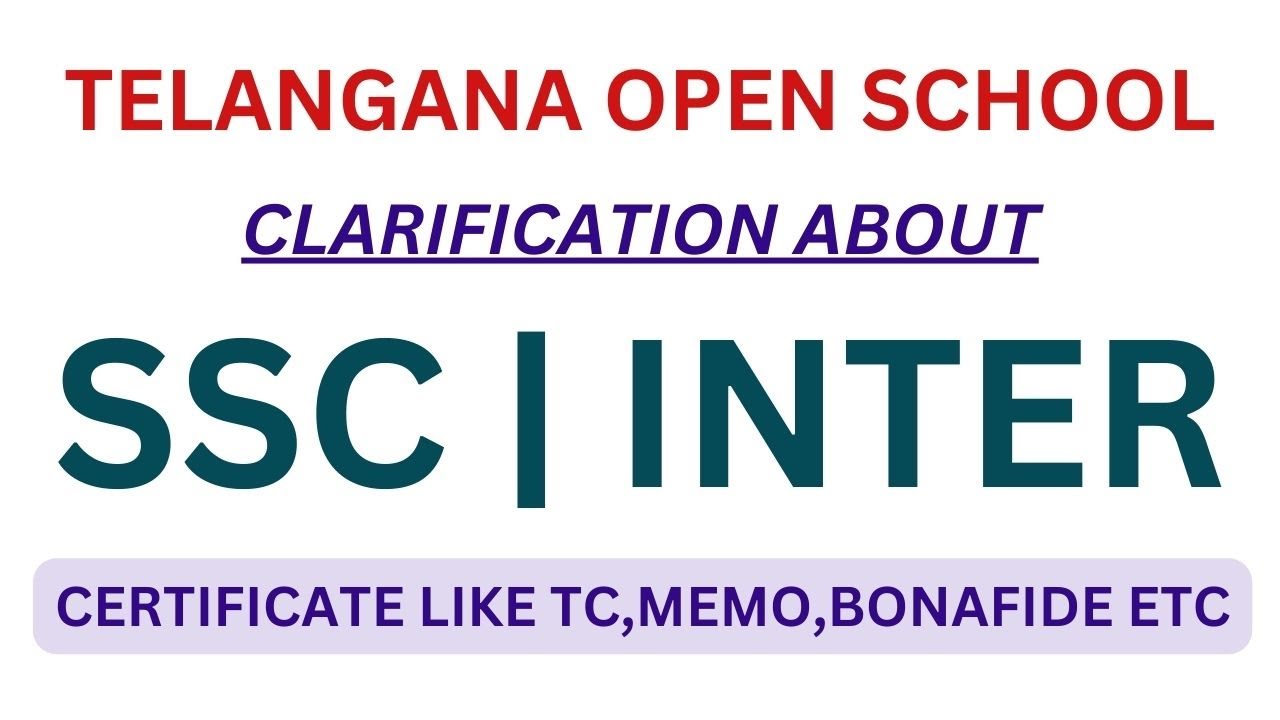 TOSS SSC & Open Inter Pass Students of 2023 When Memo,TC, Migration ...