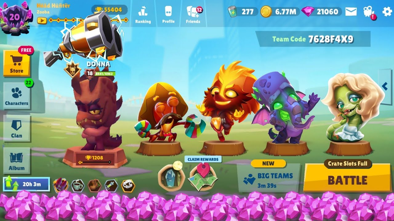 Zooba Squad Donna Earl Edna Frank Iris Double Arrow Rain Gameplay ...