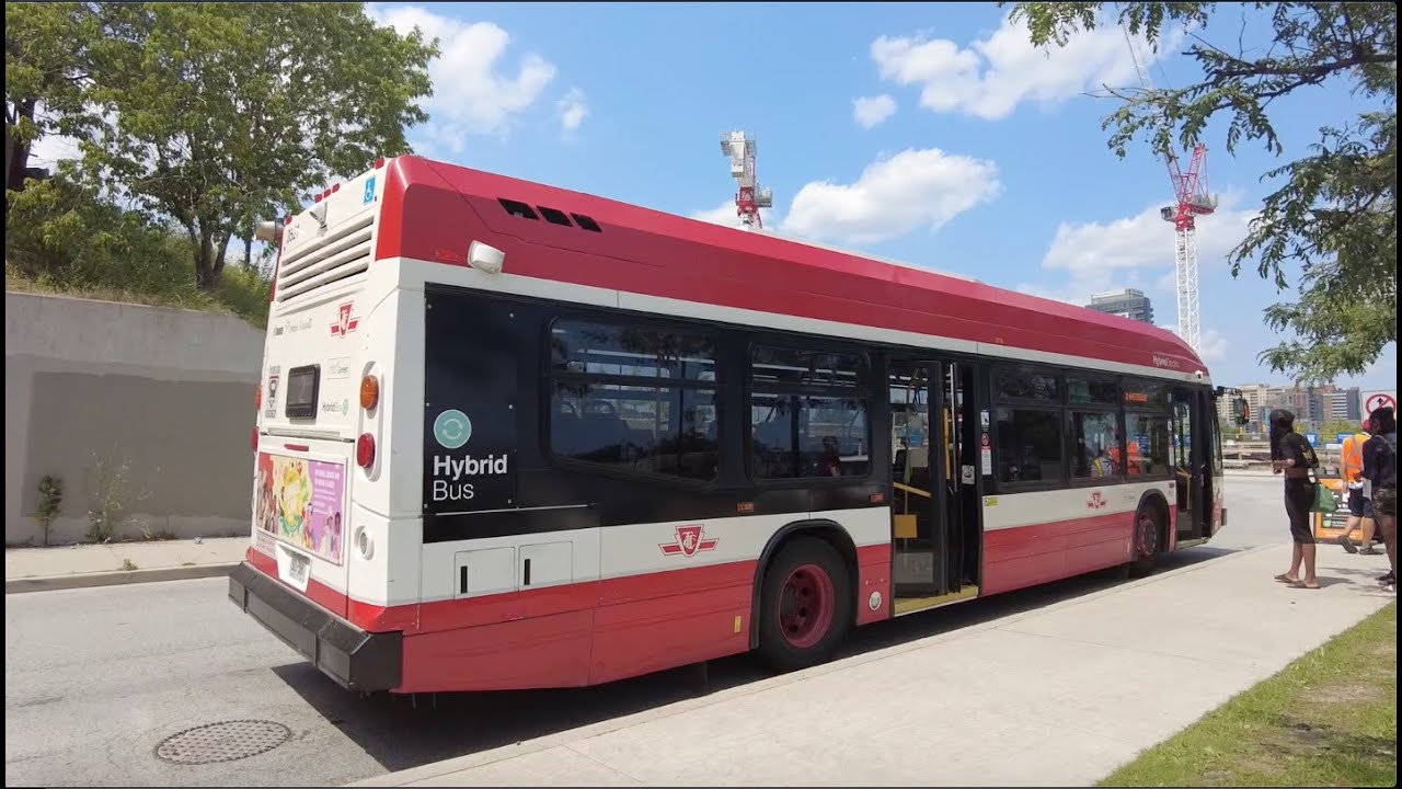 TTC Line 2 Shuttle Bus Ride #3521 from Kipling Stn to Keele Stn (July ...