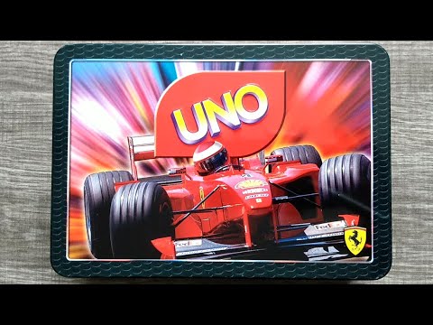 UNO Formula 1 Ferrari Card Game - YouTube