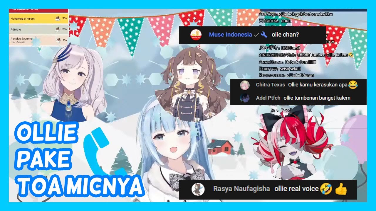 Hololive id gen 2 Datang ke ulang tahunnya @FuyumiCelestiaCh - YouTube