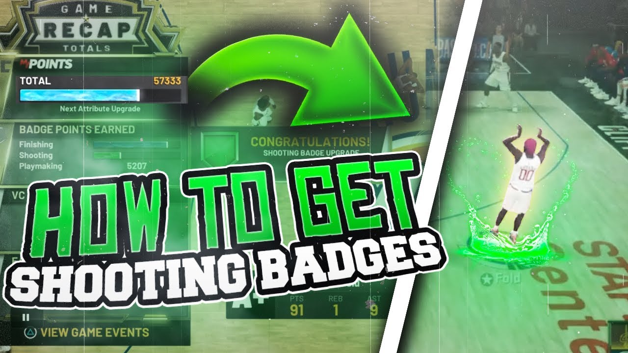 How To Get Shooting Badges Fast | Earn 1 Badge Every Game | NBA 2K20 ...