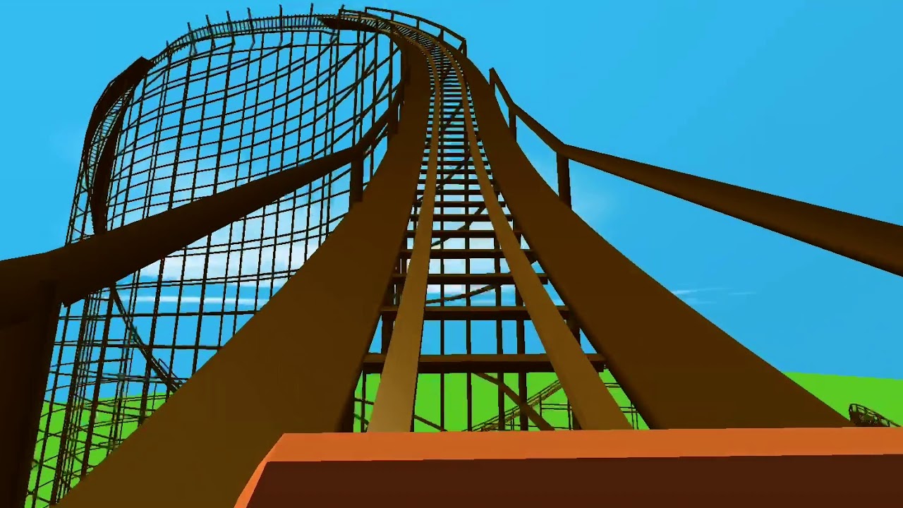 Launched lift hill wooden coaster - YouTube