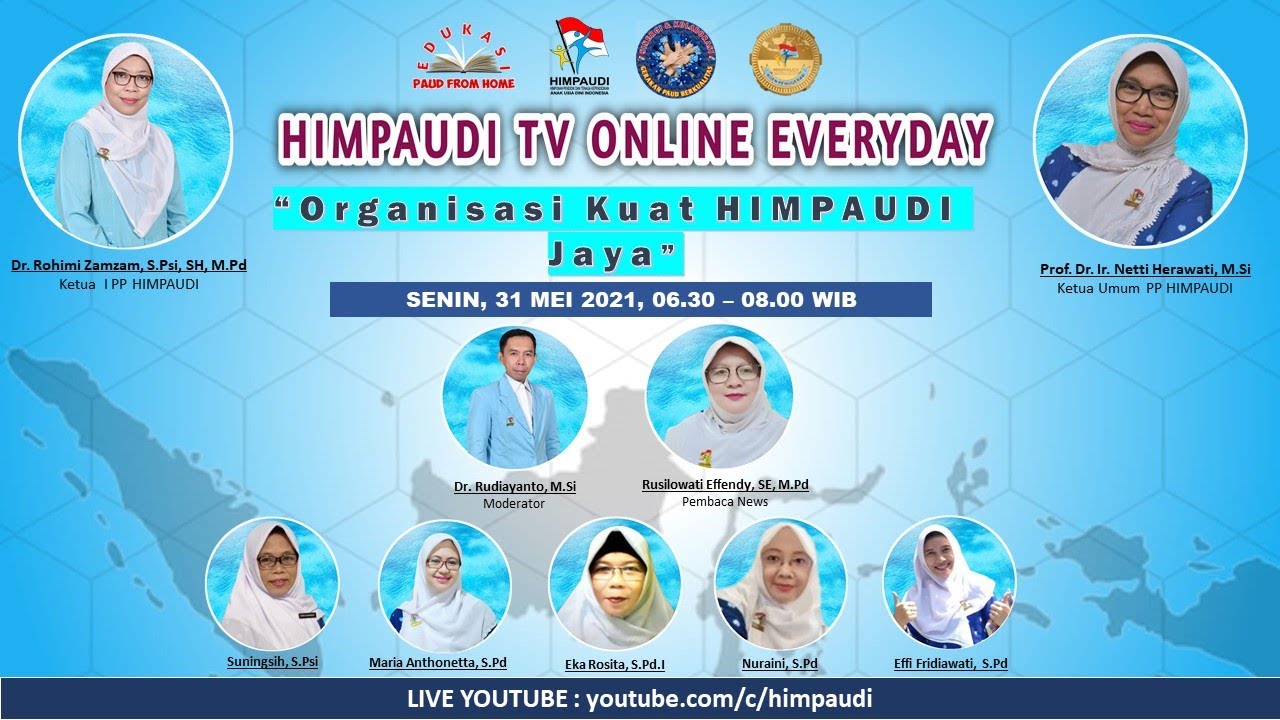 Senin 31052021 "Organisasi Kuat HIMPAUDI Jaya" - YouTube