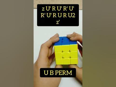 OH (ONE HANDED) PLL UB PERM ALGORITHM - YouTube