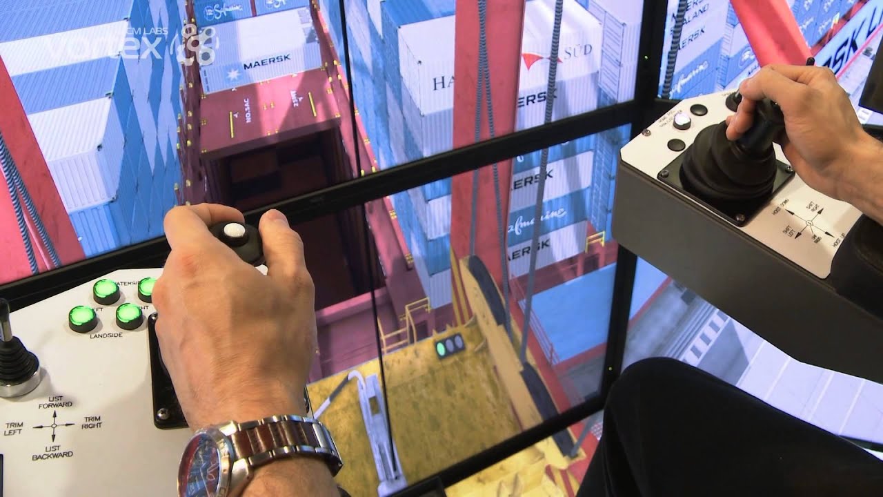Ship-to-Shore Crane Simulator | STS Crane Simulator - YouTube