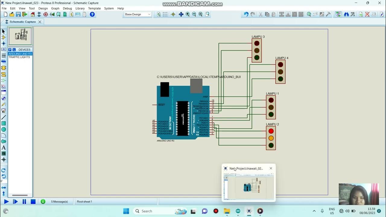 Neneng Anjariska | Desain traffic lights menggunakan aplikasi proteus | - YouTube