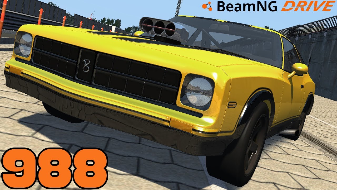 BeamNG Drive I DRAG-TRACK-CAR #988 [Alpha] - YouTube