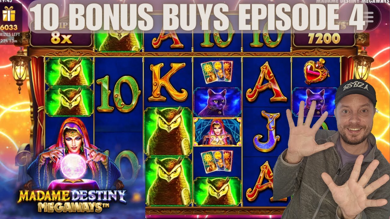Madame Destiny Megaways - 10 Bonus Buys Episode 4 - YouTube