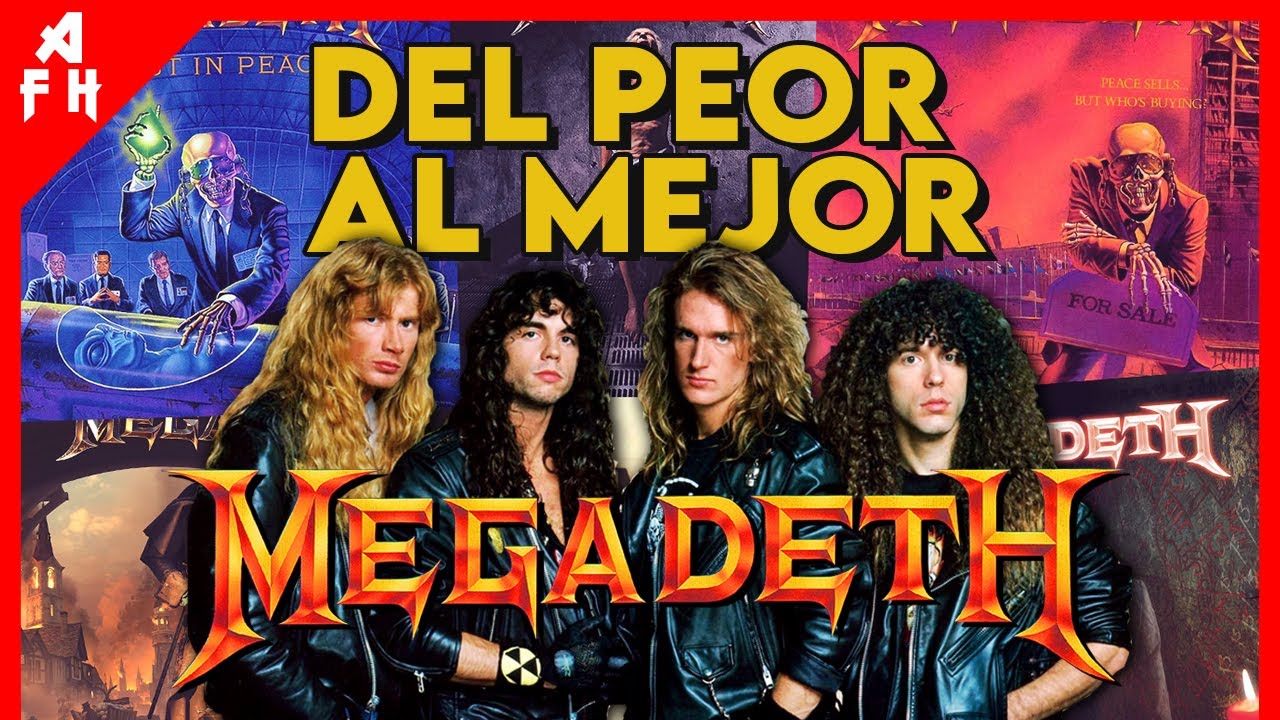 MEGADETH - Rankeando del PEOR al MEJOR ÁLBUM - YouTube