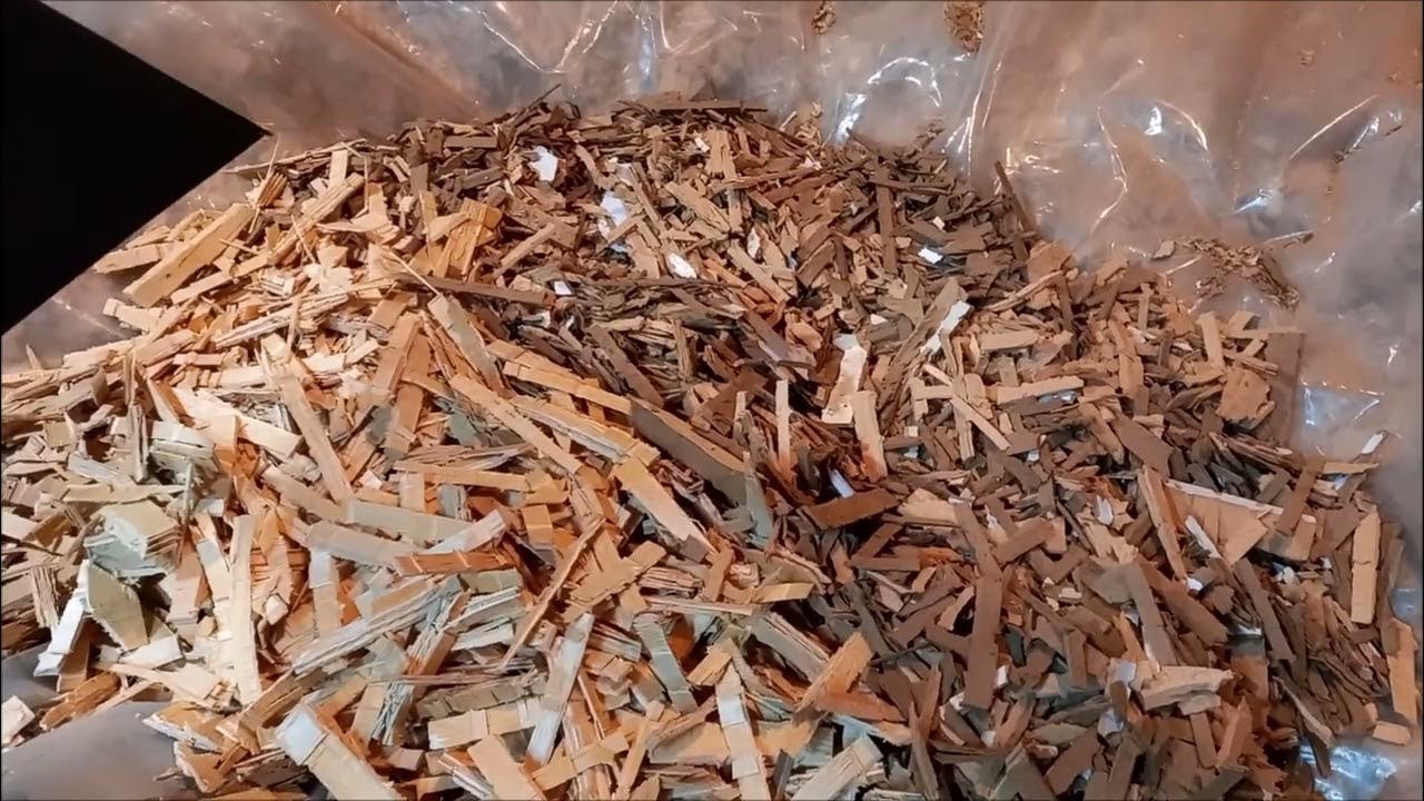 Измельчитель для дерева, дсп, мдф, фанеры и пластика. - YouTube
