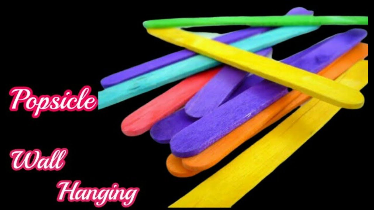 Diy Wall Hangings Life Hacks || Amazing Wall Decoration With Popsicle ...