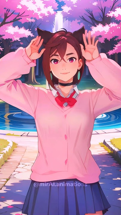 Momo Ayase ~Nya! Ichi Ni San Nya Arigatoo~ animation 😺#dandadan - YouTube