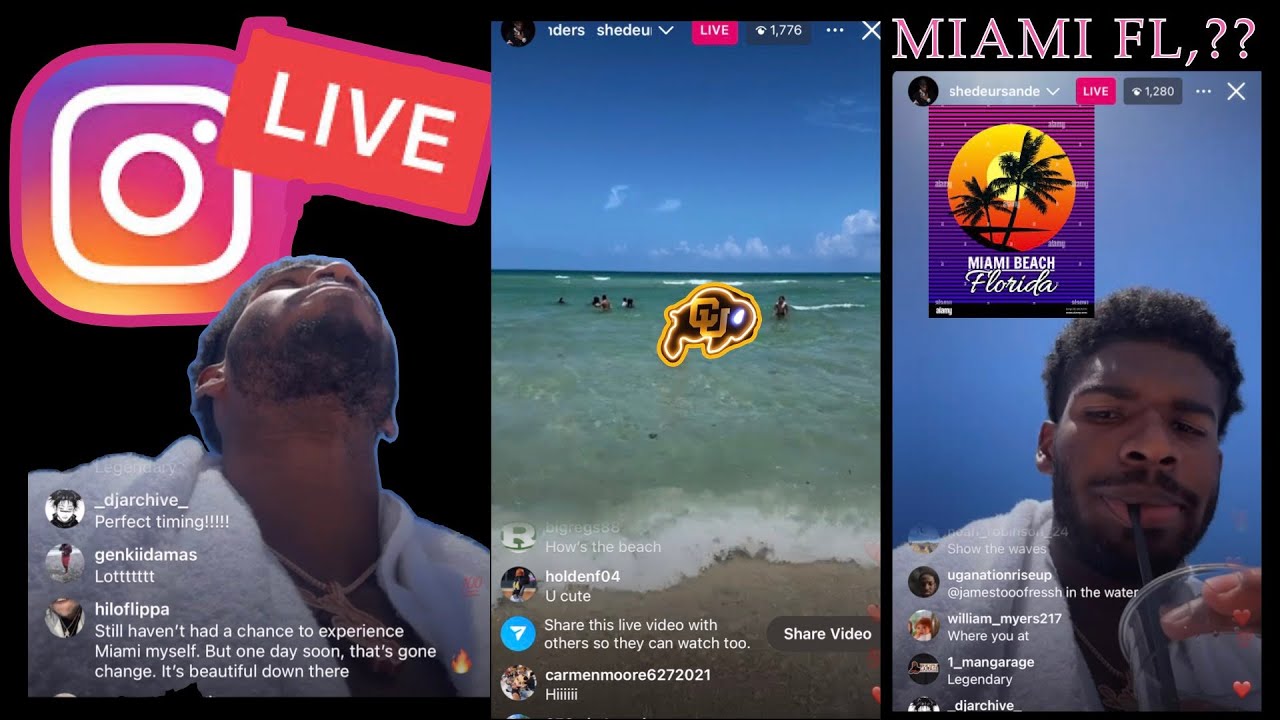 Miami With Shedeur, FULL IG LIVE VIDEO - Family retreat, Colorado ...