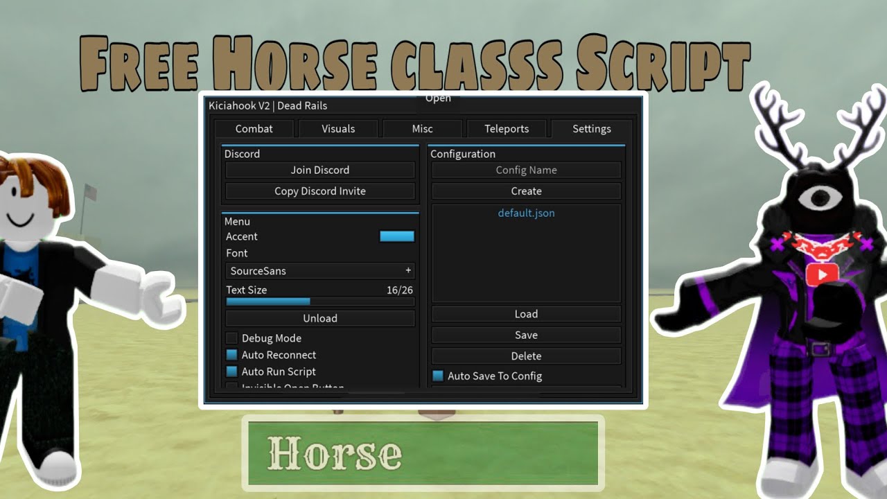 Roblox Dead Rails || Horse Class Script || script link description ...