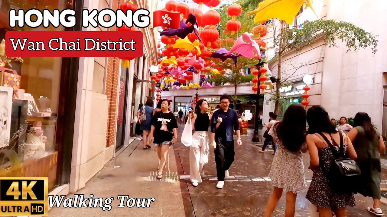🇭🇰HONG KONG WAN CHAI DISTRICT STREET WALK 2024 - 4K Walking Tour - YouTube