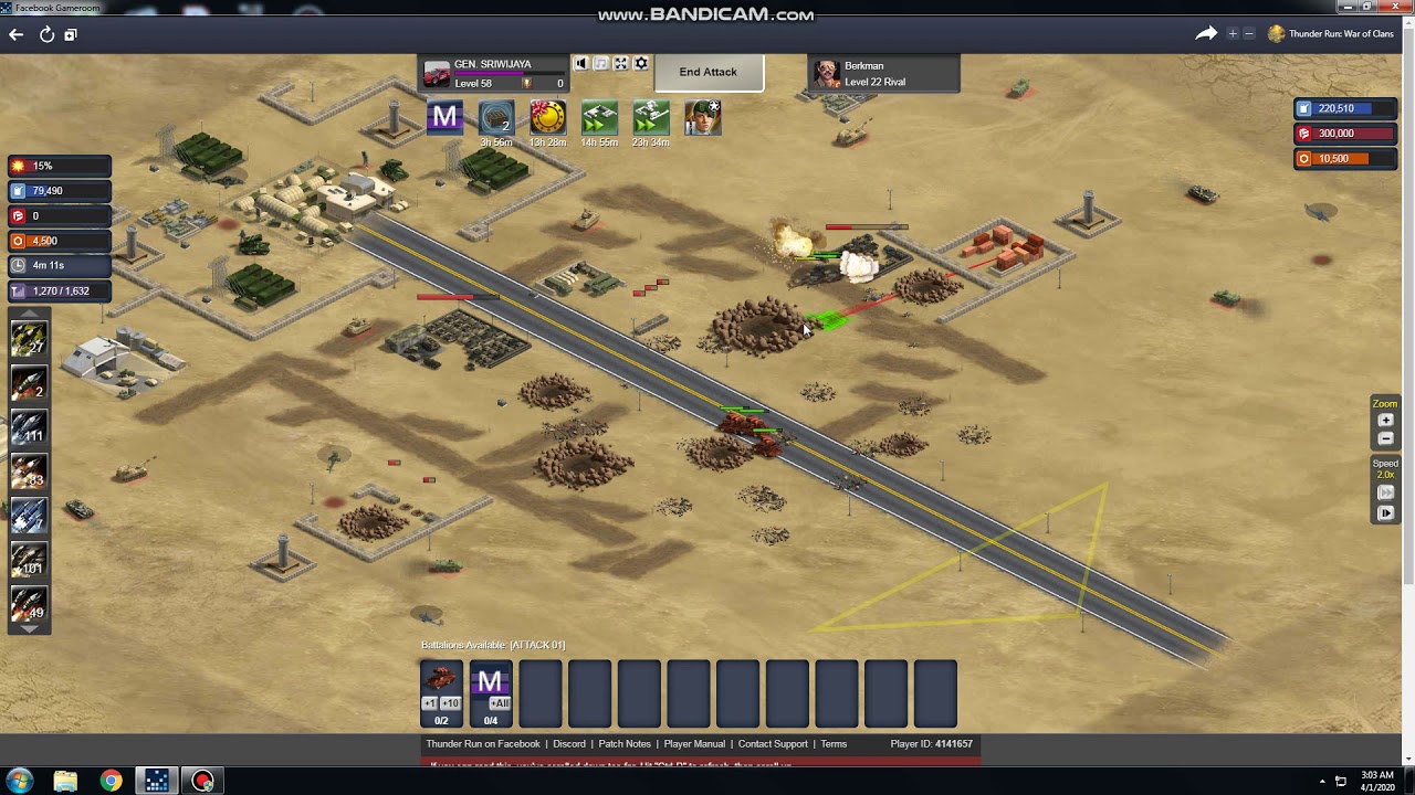 Thunder Run: War of Clans Gameplay - Berkman Level 22 Type 2 Hardware ...