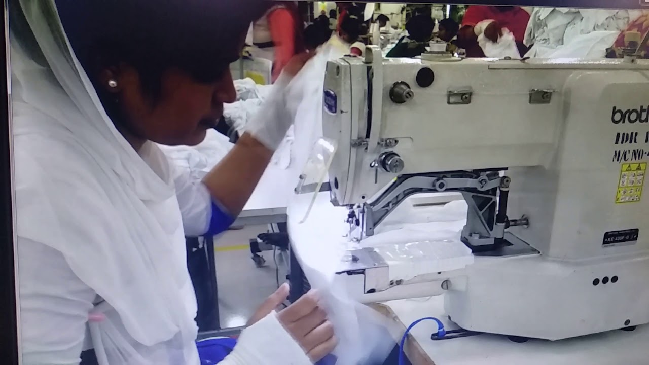 Making placket box with using bar tack machine. - YouTube