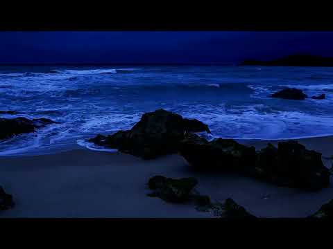 Sleeping With The Waves During The Moon Eclipse, 10 Hours Of Ocean Sounds For Deep Sleep