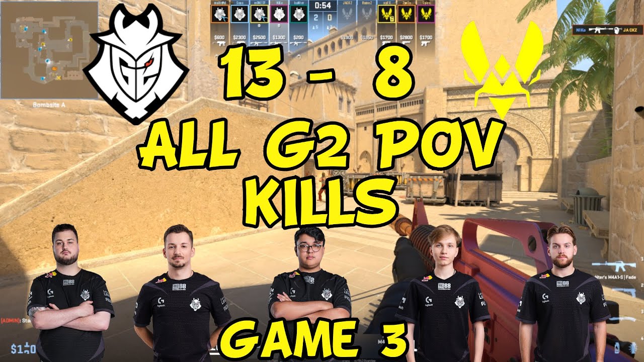 G2 All Kills vs Vitality Game #3 CS2 PRO POV Gameplay Highlights ...