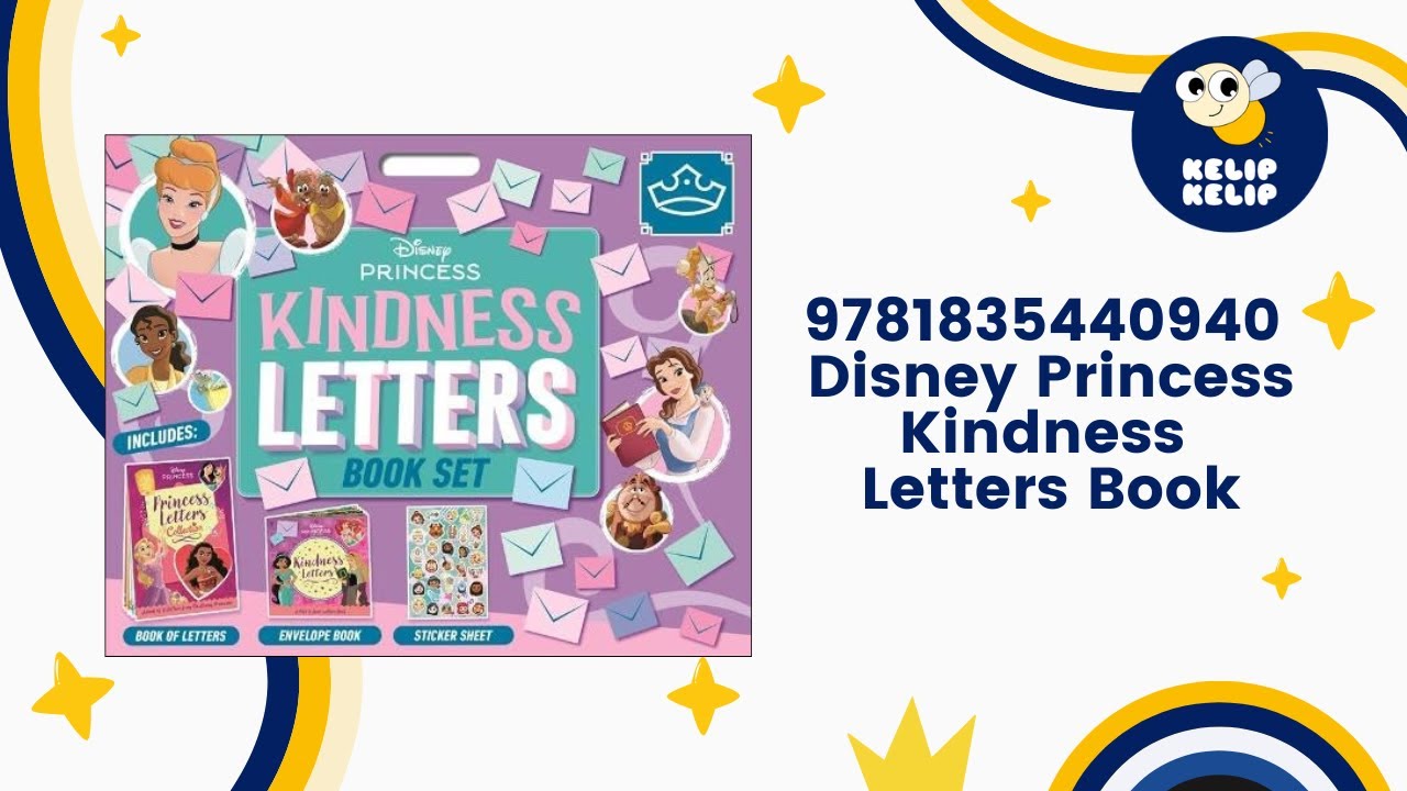 9781835440940 Disney Princess Kindness Letters Book - YouTube