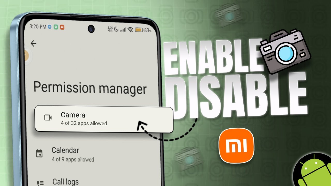 How to Enable or Disable Camera Access on Xiaomi Phones | Manage Camera ...