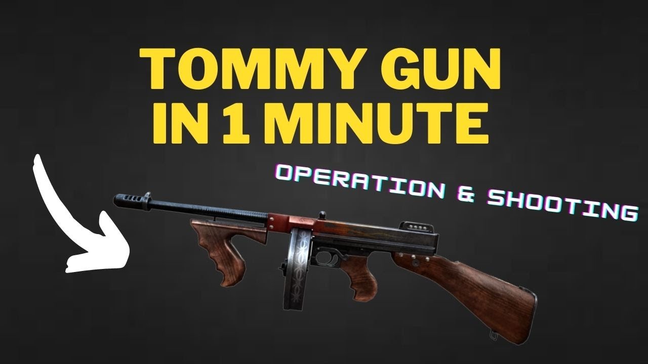 Thompson Submachine Gun (Tommy Gun) Fast Review In 1 Minute! Mechanisms ...