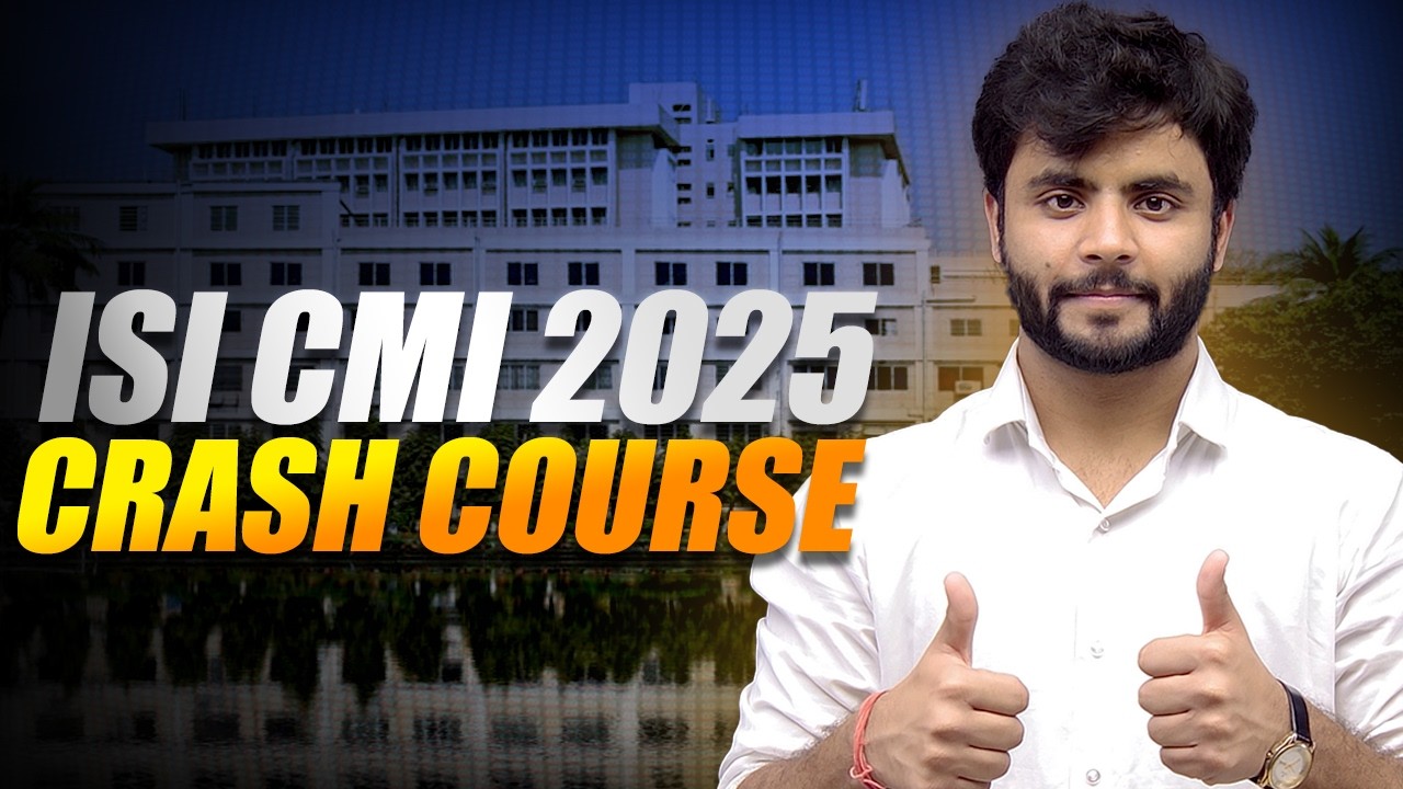 Best CRASH COURSE for ISI & CMI Preparation 🚀| Top Govt. Institute for ...