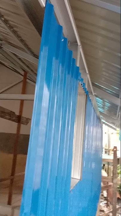 pekerjaan pemasangan dinding.seng soka - YouTube