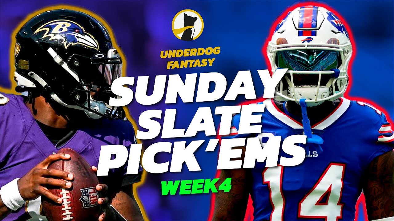 OUR UnderDog PICK EMs for NFL Week 4! - YouTube