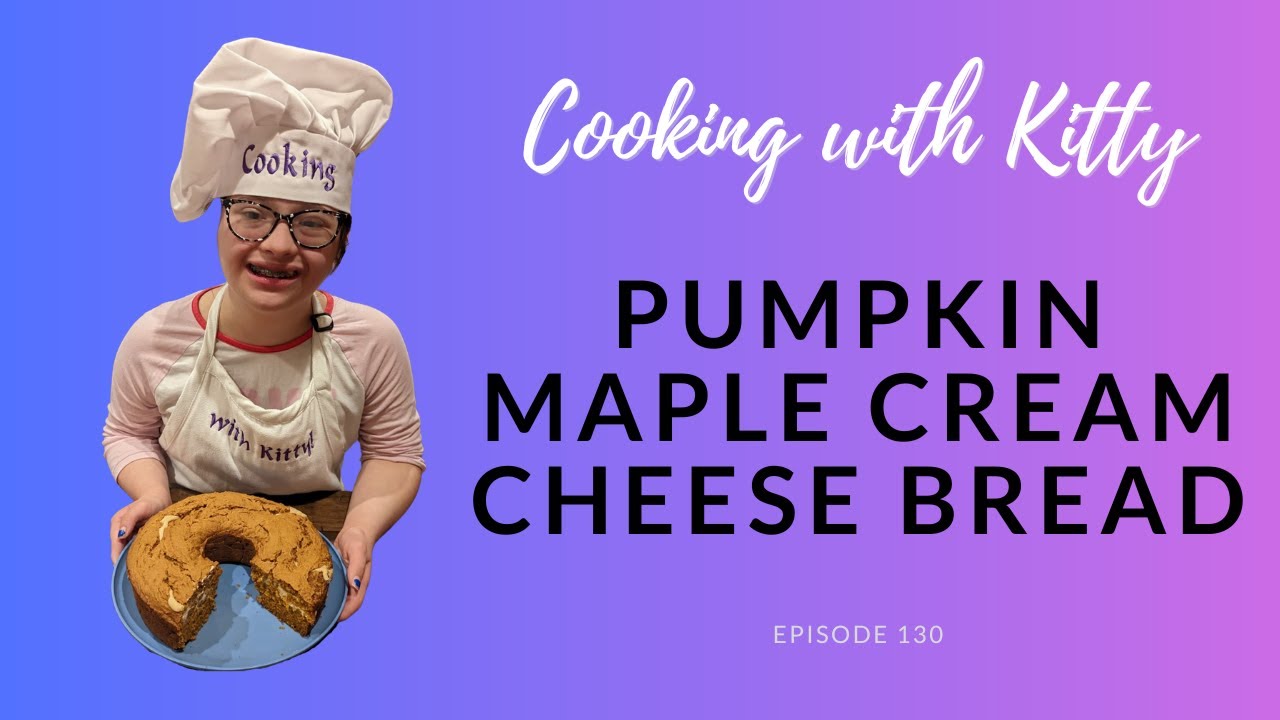Kitty Bakes Pumpkin Maple Cream Cheese Bread - YouTube