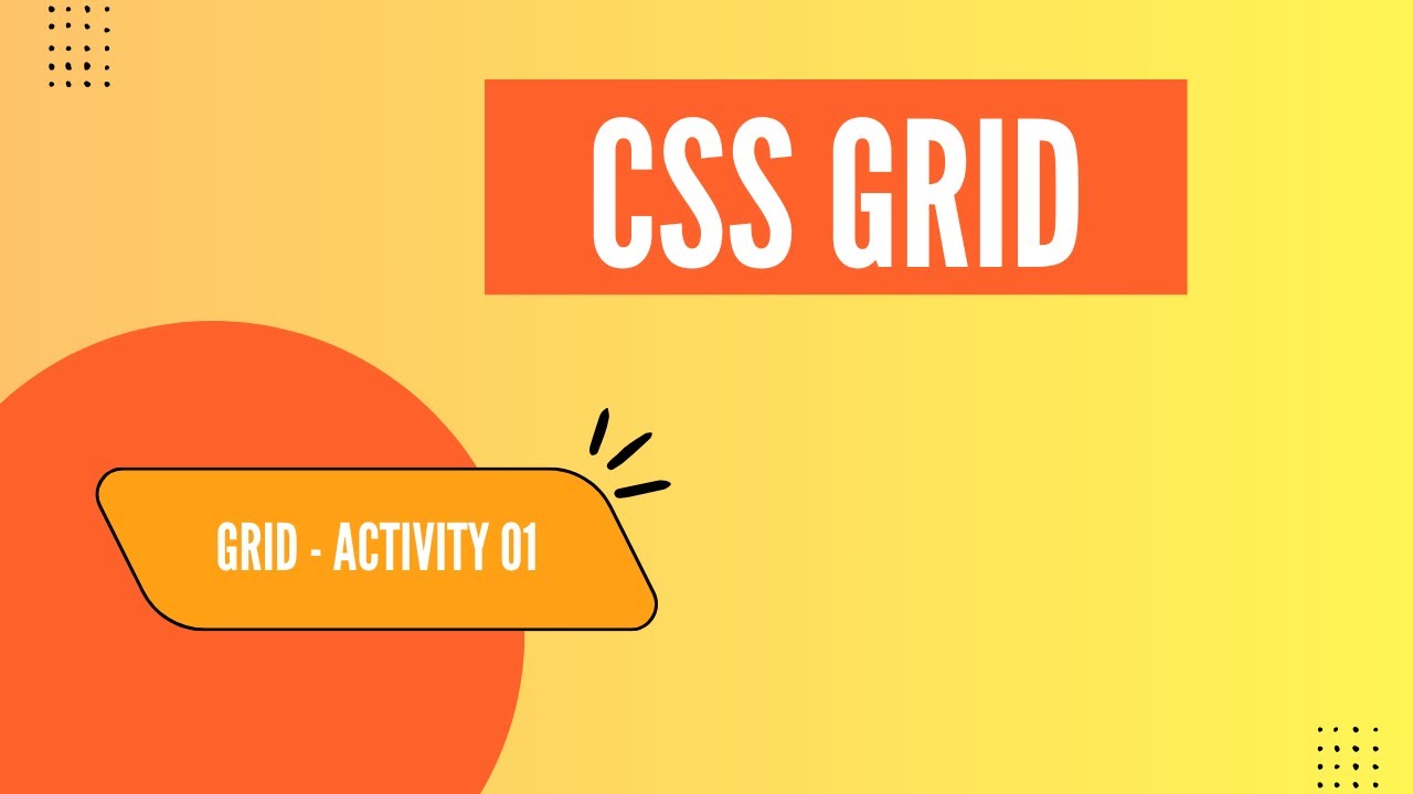 CSS Grid - Grid Activity 01 - YouTube