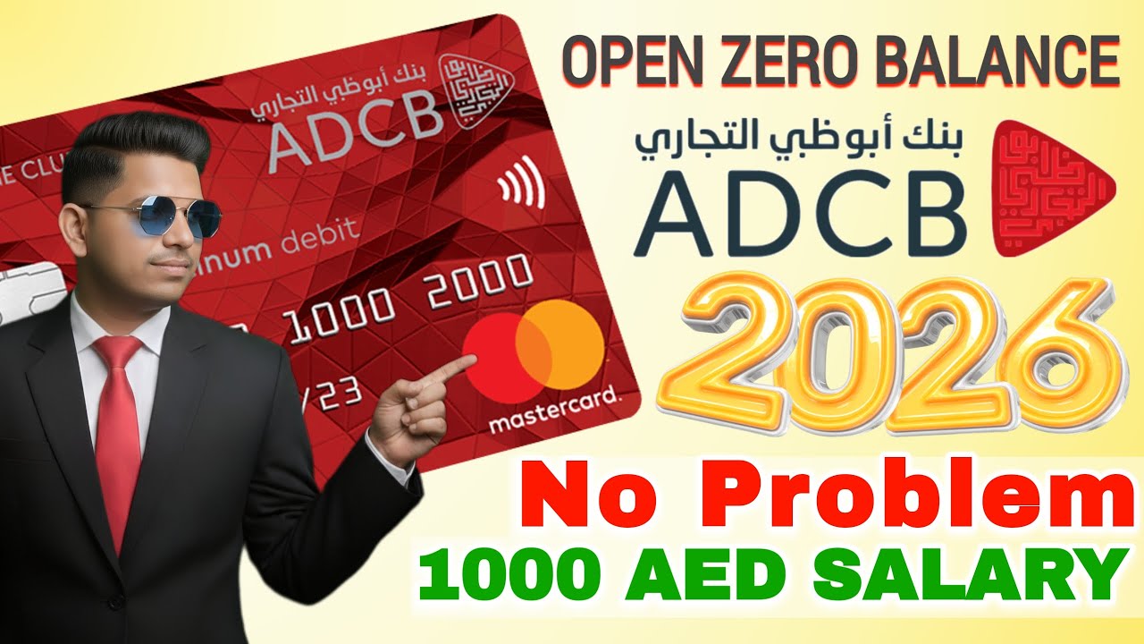 Adcb Bank Hayyak Account Opening Online 2026 | ADCB Bank Zero Balance ...