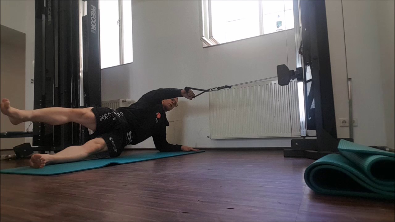 Side Plank Cable Rows - YouTube