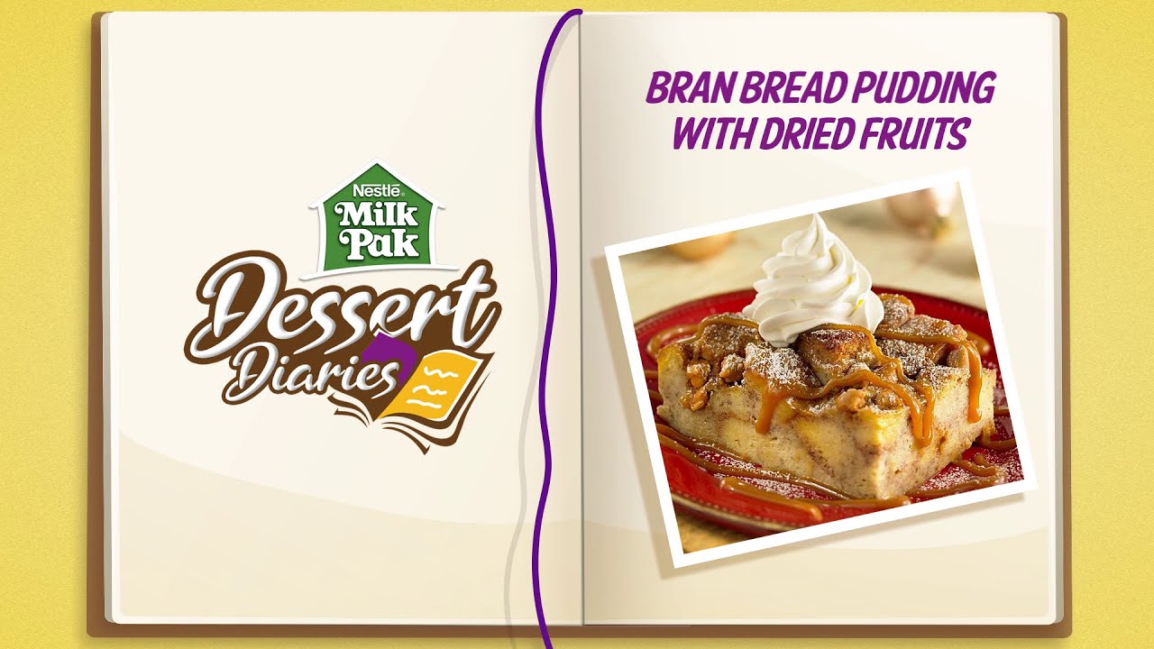 Dessert Diaries Recipe 13 | Bran Bread Pudding recipe - YouTube