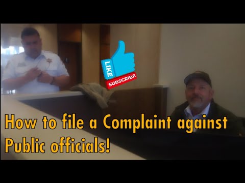 First Amendment Audit Lessons How to file a Complaint against public ...