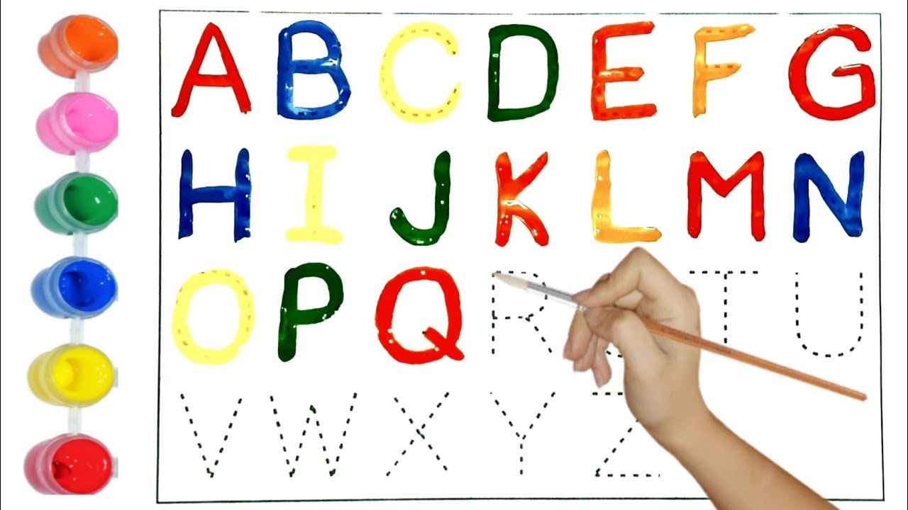 ABCD in English | Alphabet song | Write and Read The Alphabet | Learn ...