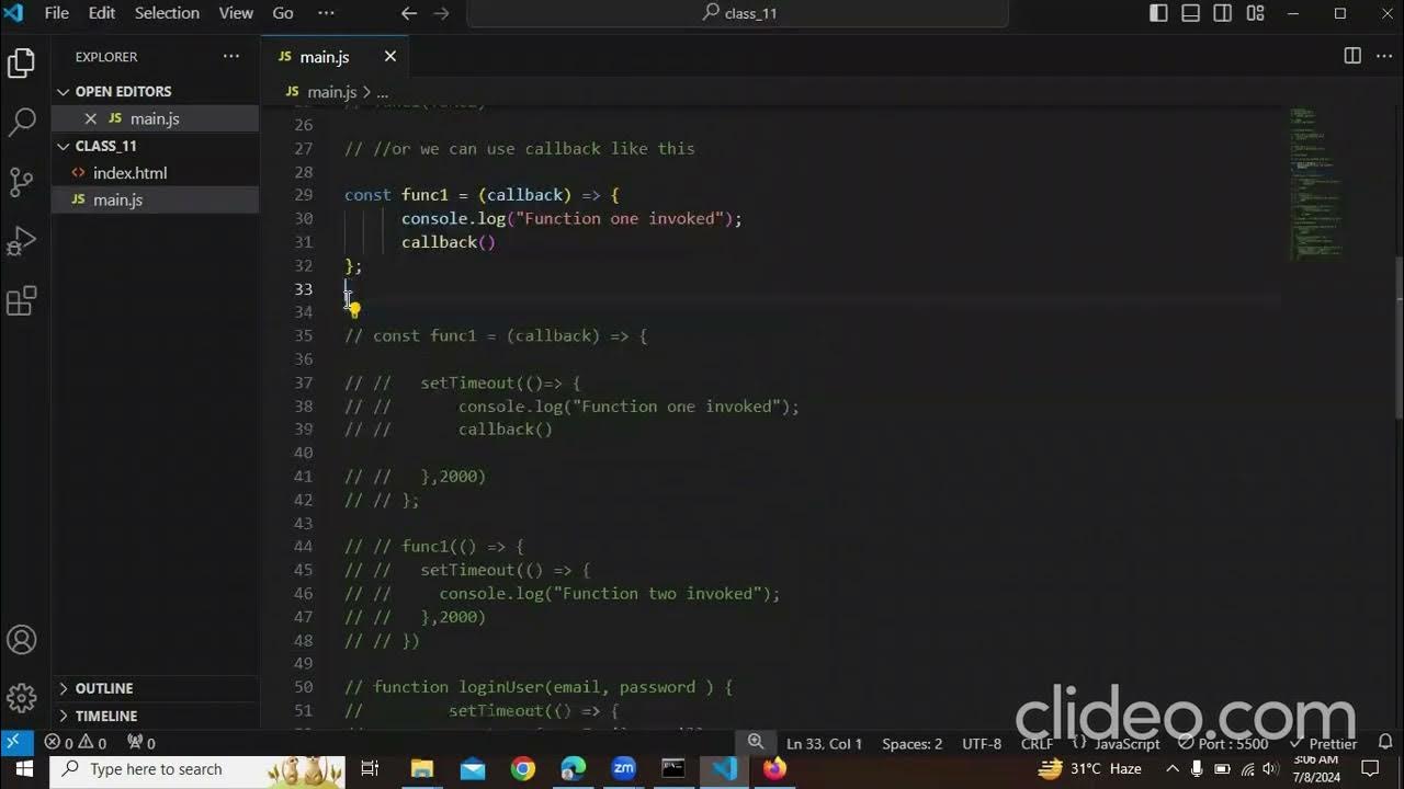 Asynchronous Javascript | Class 12 | Callbacks - YouTube
