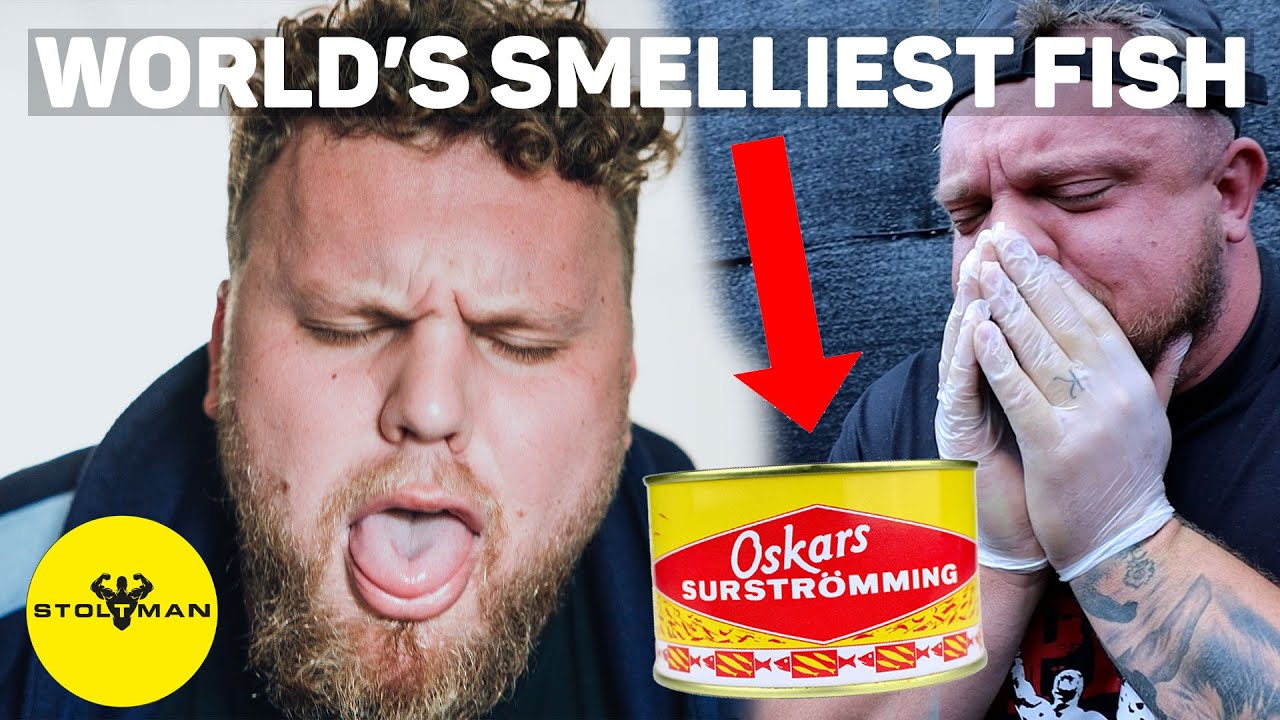 WORLD'S STRONGEST MAN VS WORLD'S SMELLIEST FISH! - YouTube