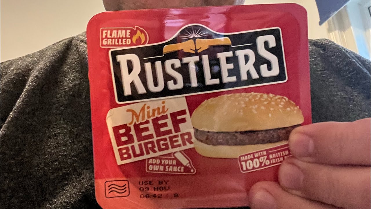 #rustlers mini beef burger - YouTube