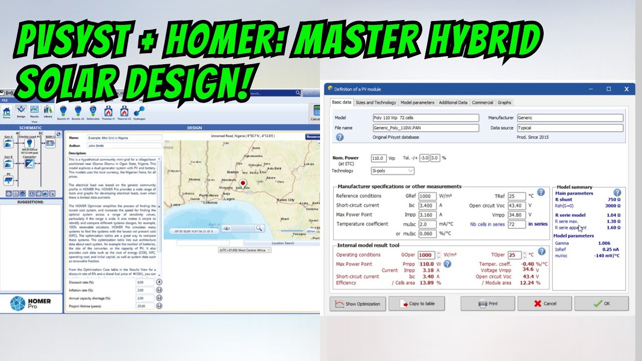 PVsyst + Homer: Master Hybrid Solar Design! - YouTube