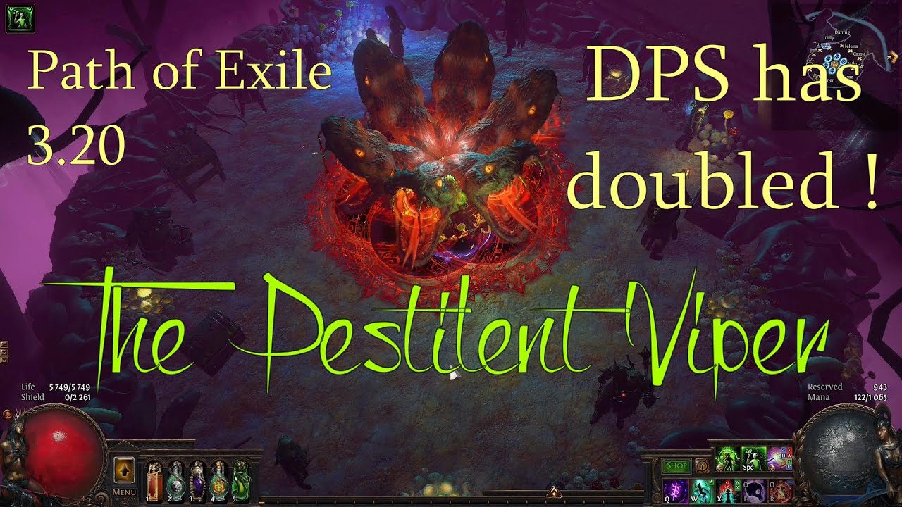 PoE 3.20 - The Pestilent Viper - Steeped In The Profane Bloom - YouTube