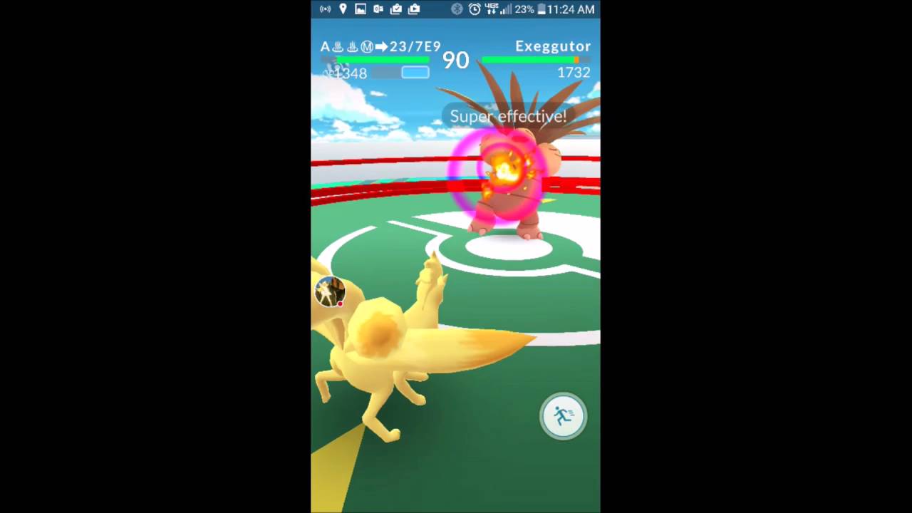 Pokemon Go Ninetales Vs Exeggutor Youtube
