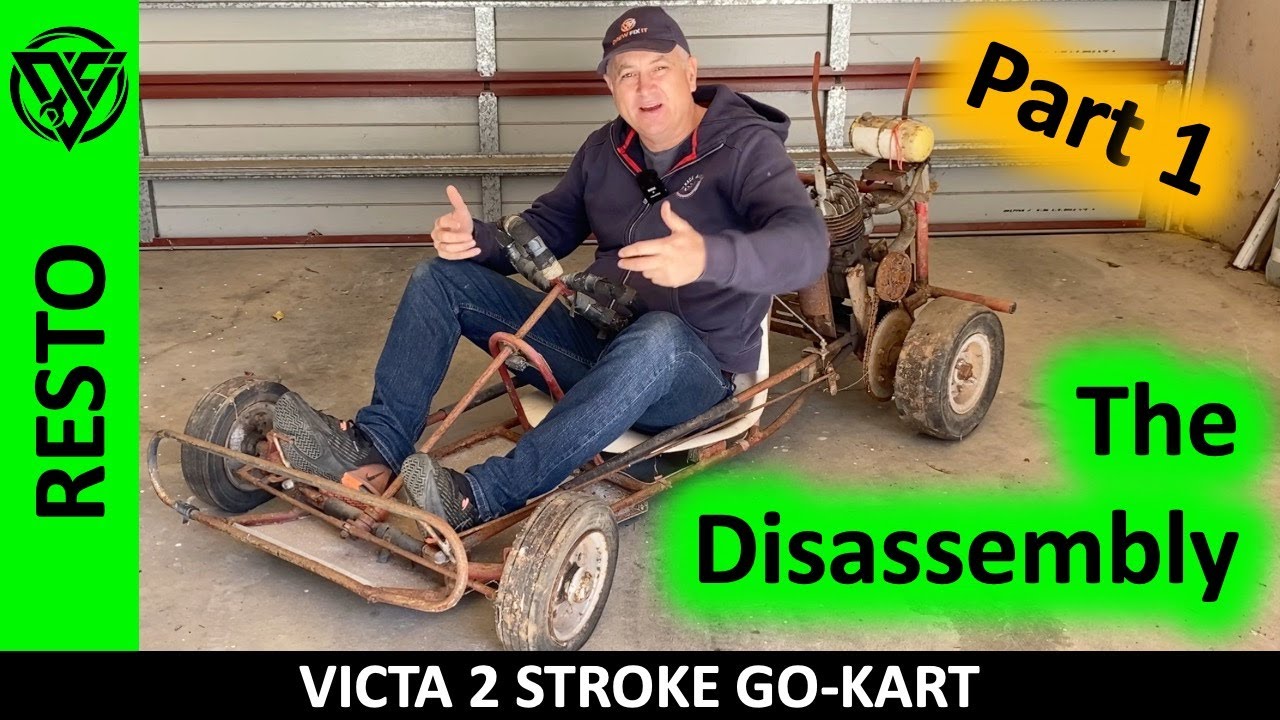 Will it Run? Victa 2 Stroke Go Kart Restoration - Part 1 - Disassembly ...
