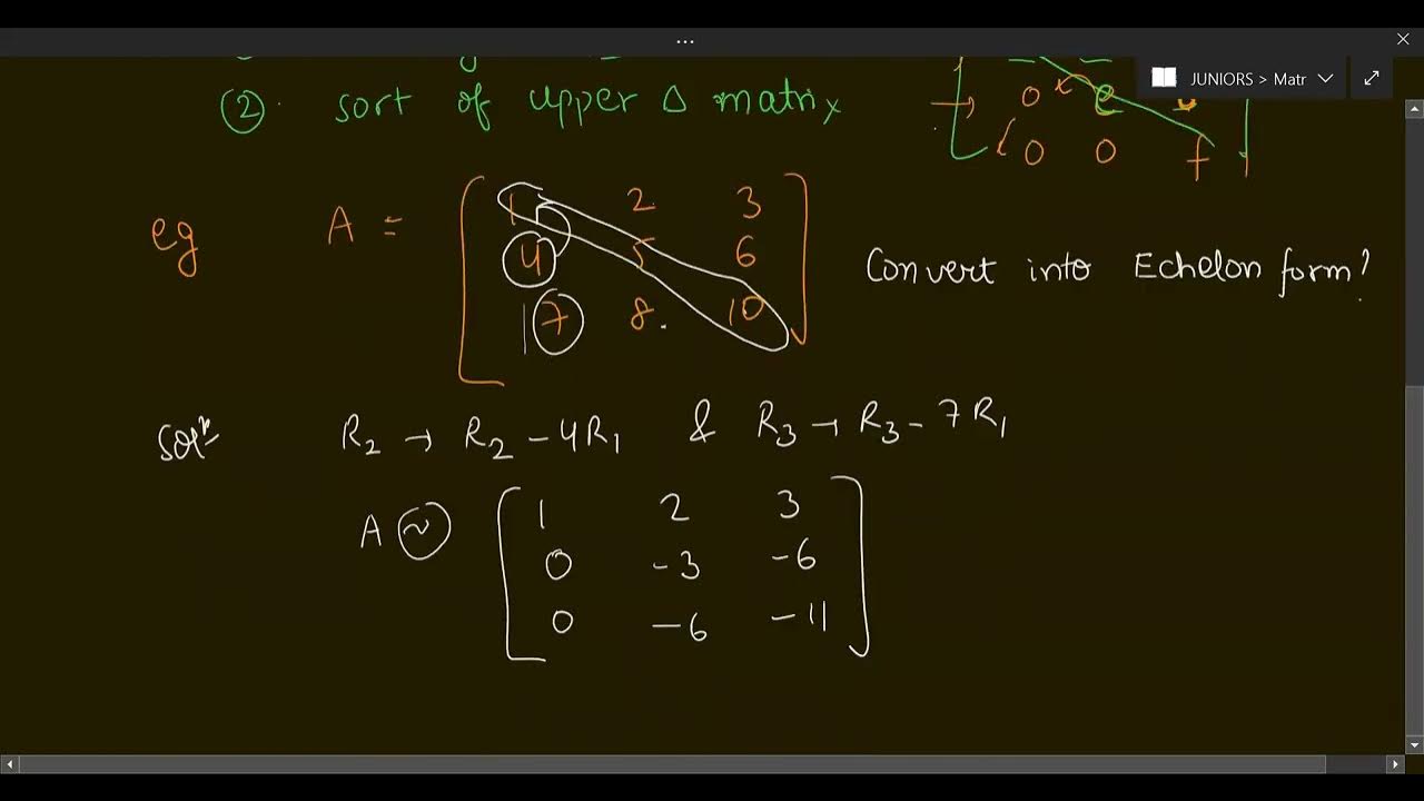 MATRICES RANK 1 - YouTube