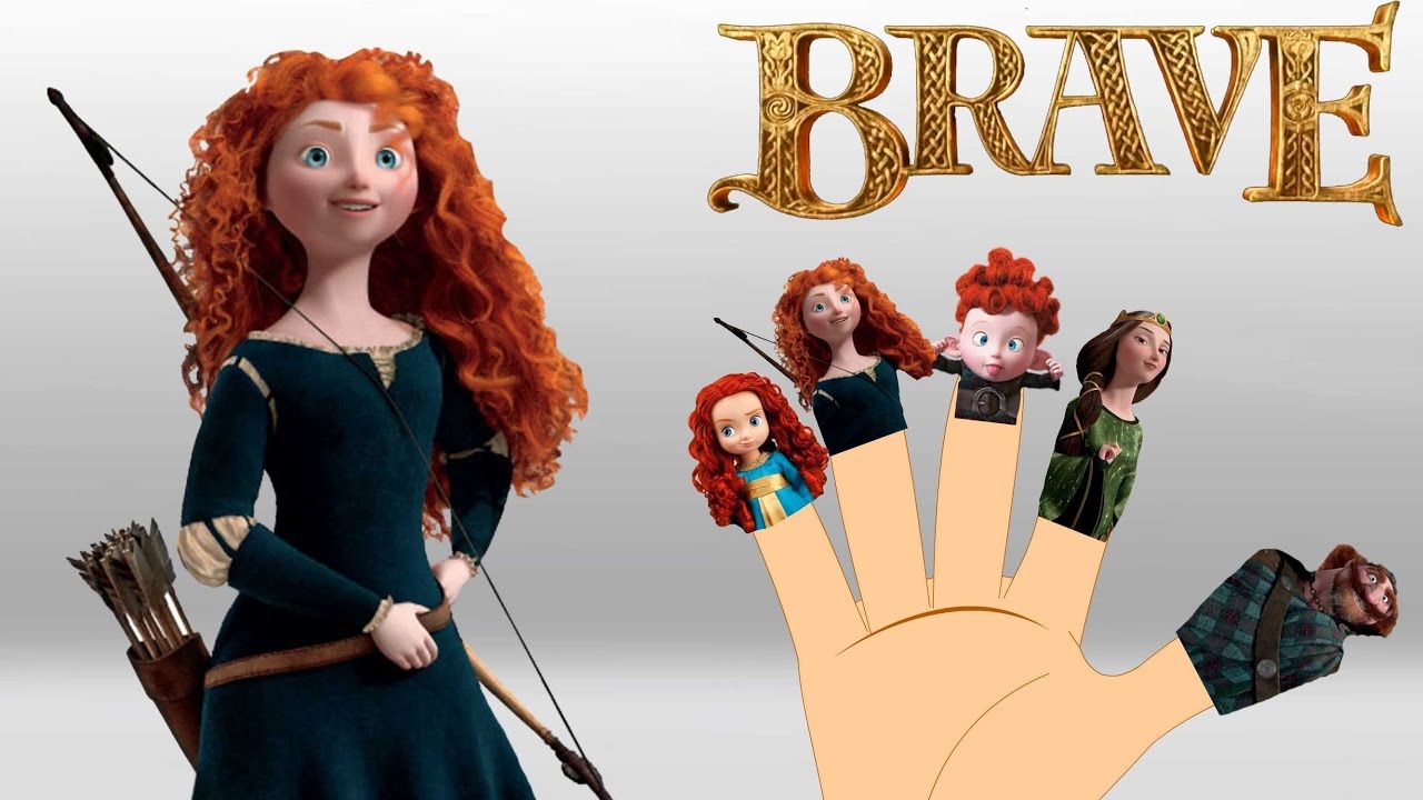 BRAVE Finger Family Nursery Rhyme for kids / Disney Brave Movie finger ...