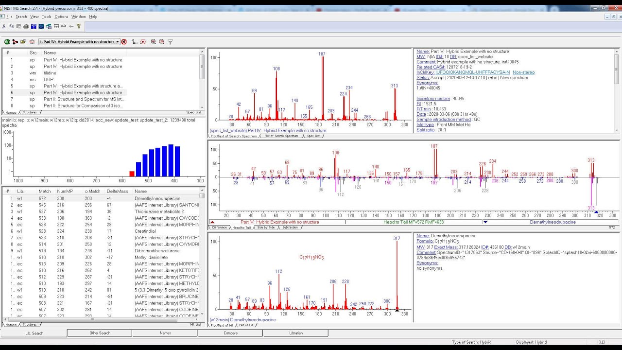Advanced NIST Hybrid Search of EI and MS/MS Libraries - YouTube